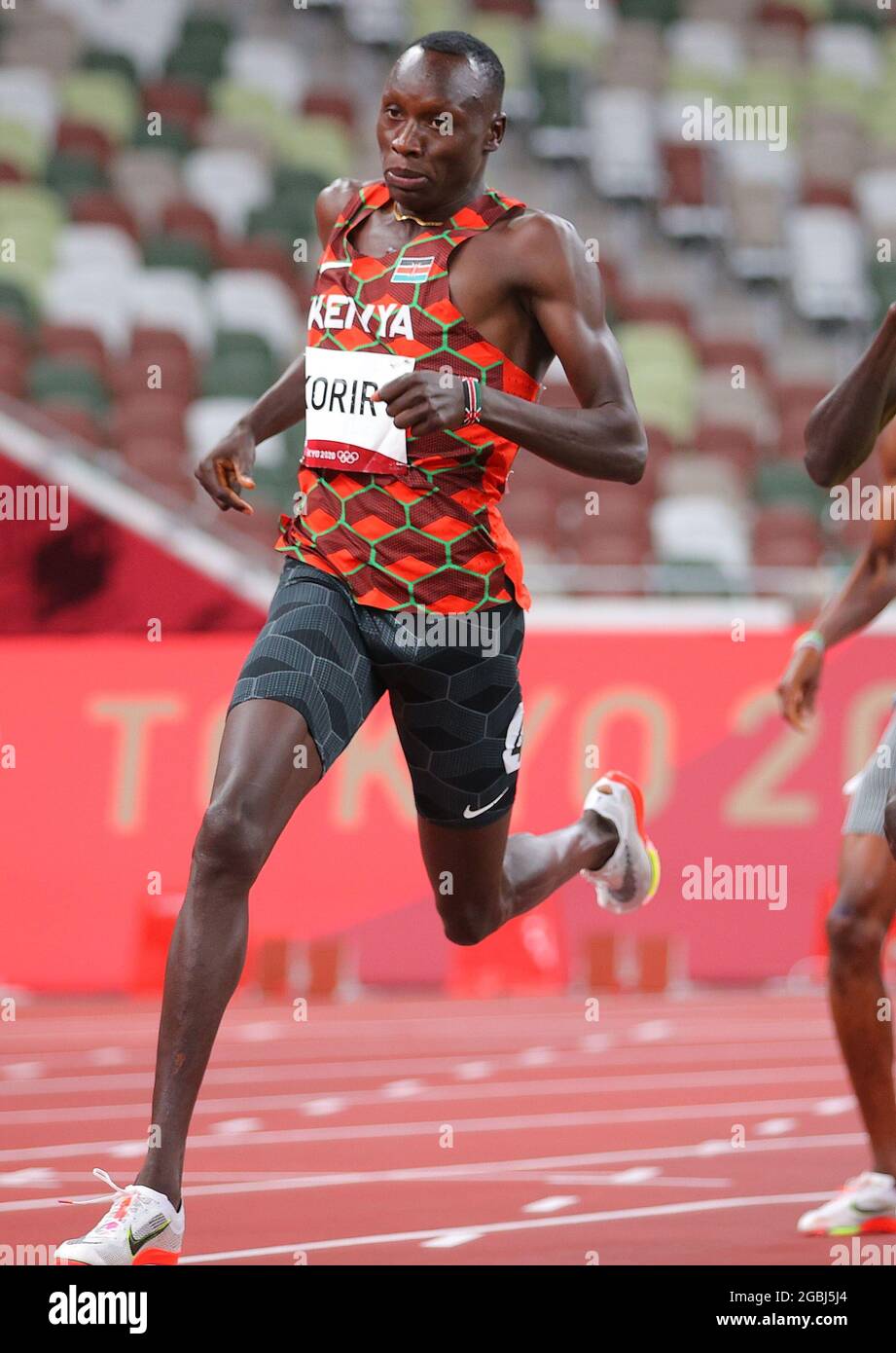 Tokyo, Japan. 4th Aug, 2021. Emmanuel Kipkurui Korir of Kenya competes ...