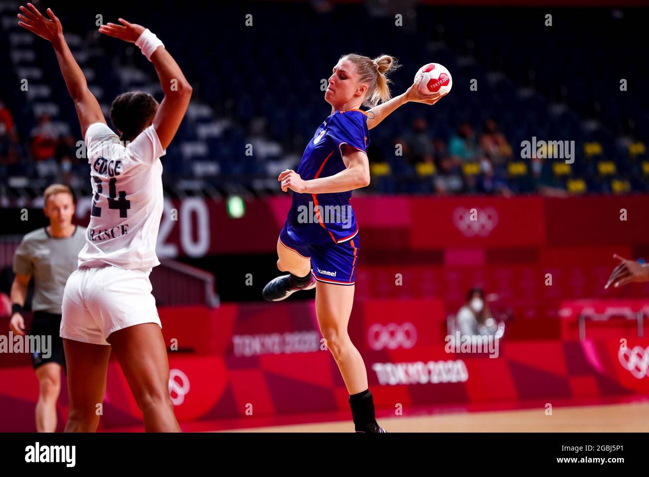 TOKYO, JAPAN - AUGUST 4: Beatrice Edwige of France and Nycke Groot of ...