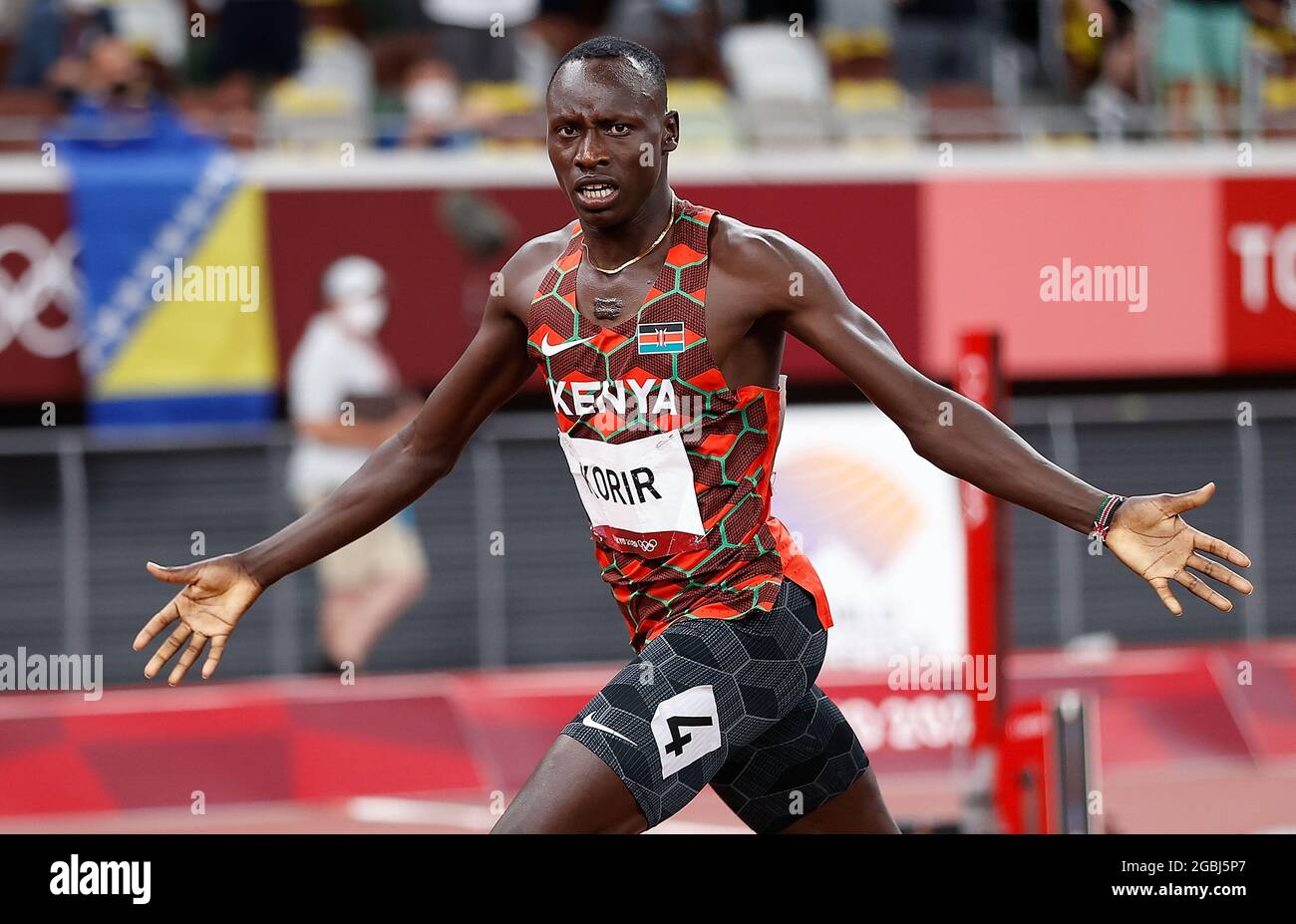 Tokyo, Japan. 4th Aug, 2021. Emmanuel Kipkurui Korir of Kenya ...