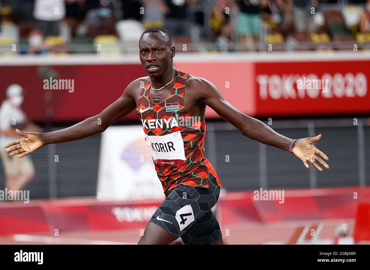 Tokyo, Japan. 4th Aug, 2021. Emmanuel Kipkurui Korir of Kenya ...
