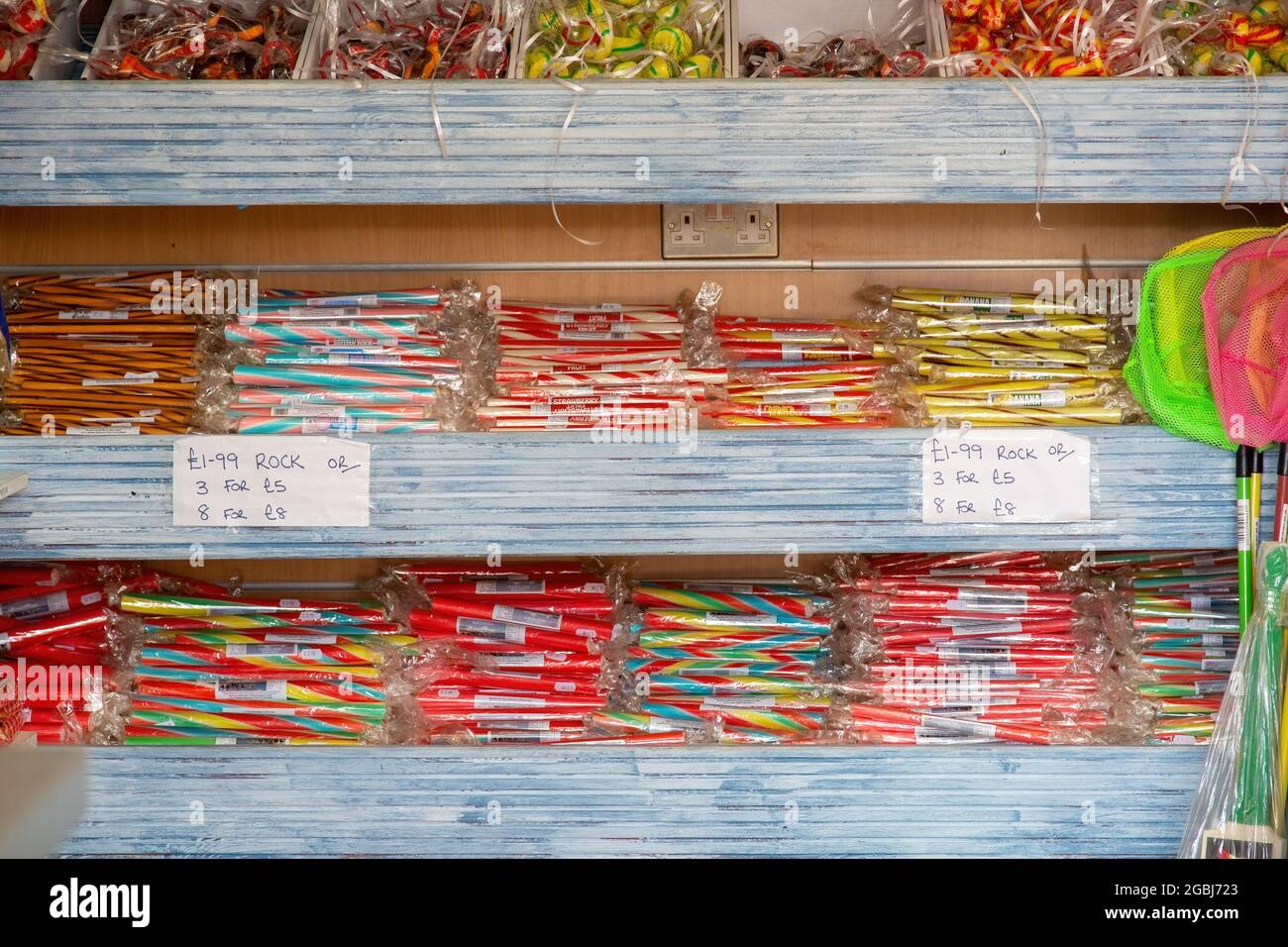 Stick of rock sweets hi-res stock photography and images - Alamy