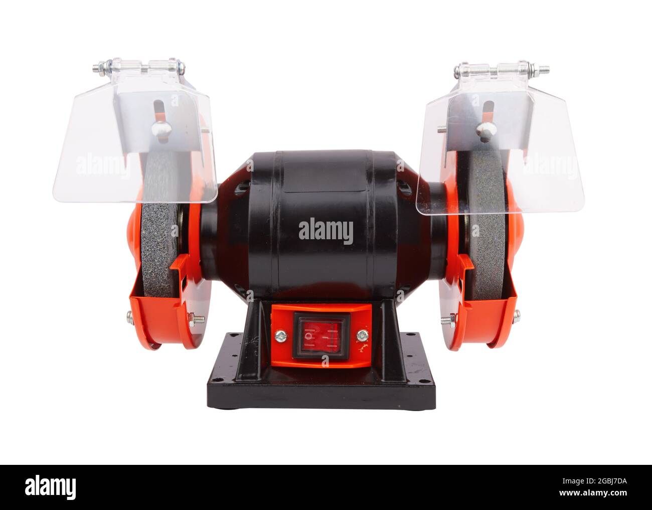 Electric grinding machine isolated on white background Stock Photo - Alamy