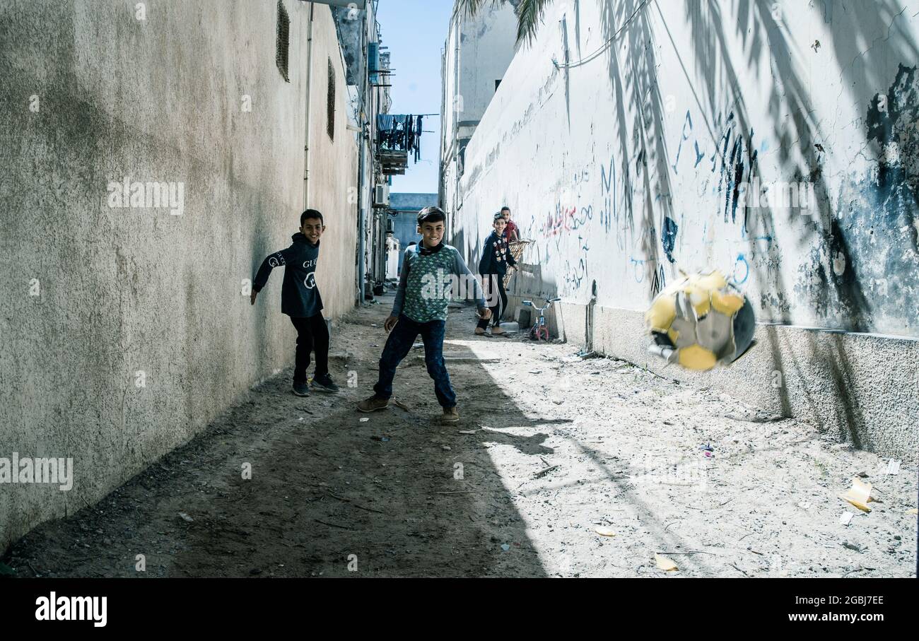 The streets of the Libyan capital, Tripoli, where the poverty has ...
