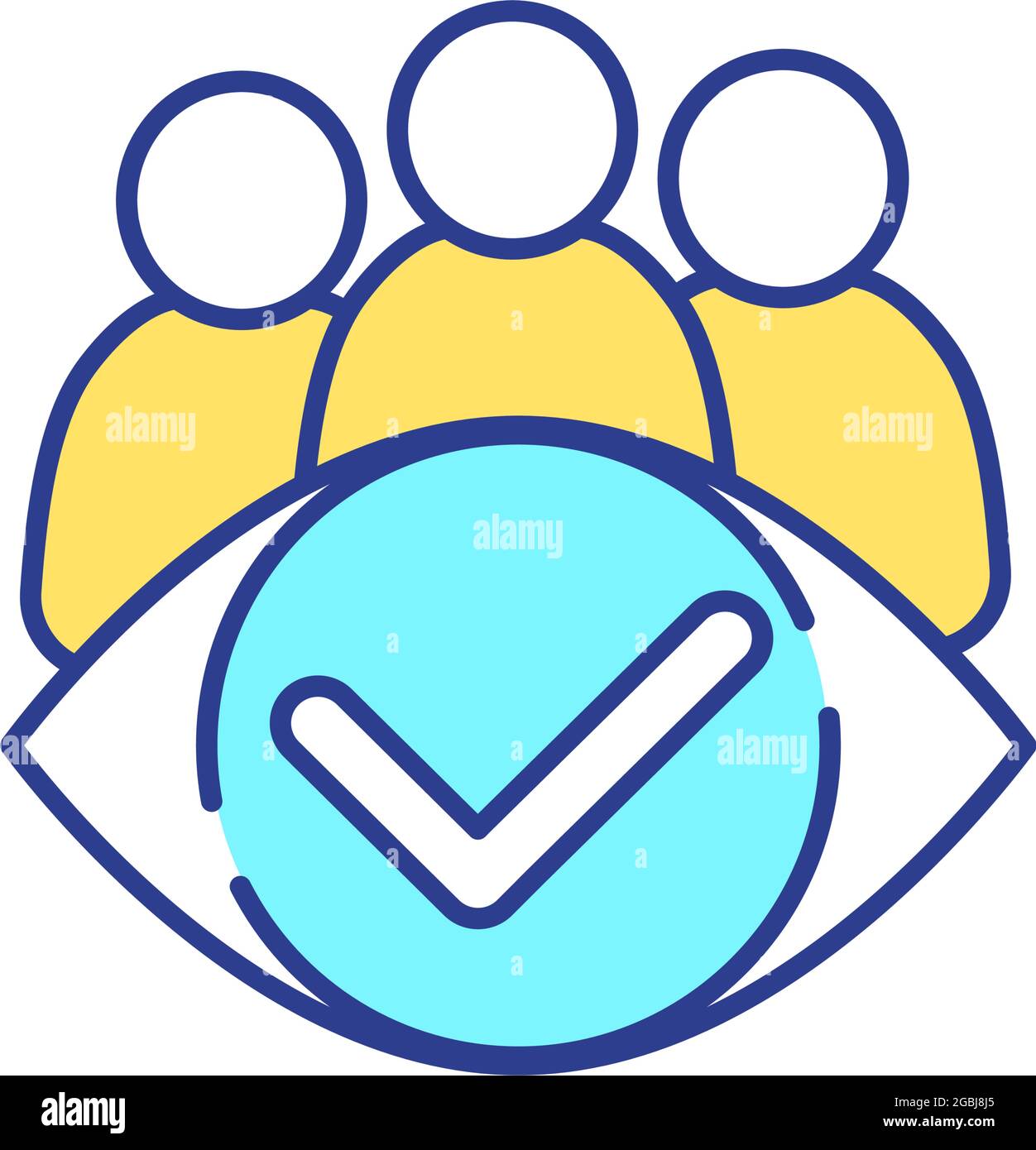 Public surveillance system RGB color icon Stock Vector Image & Art - Alamy