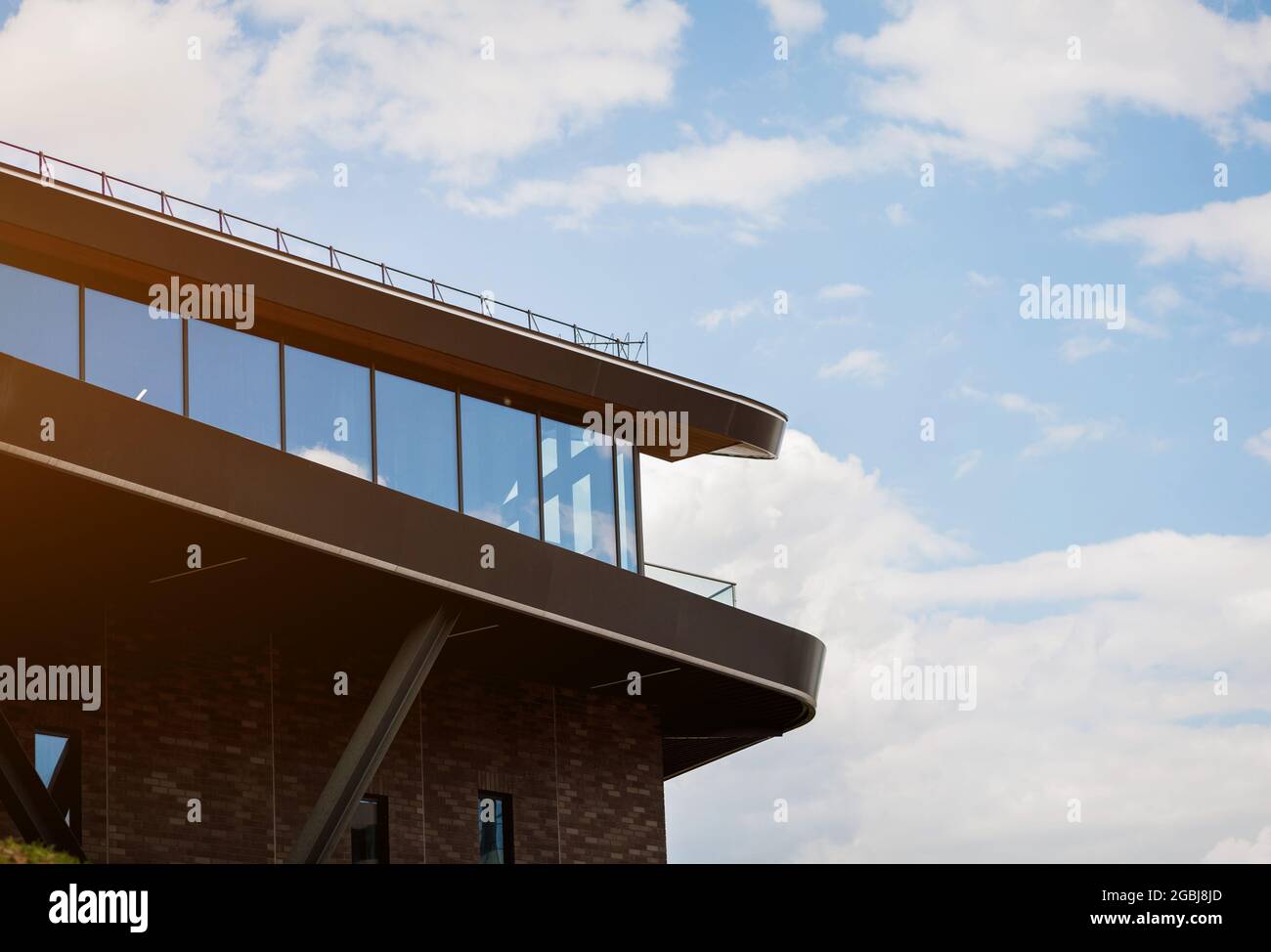 Architecture details with windows. Modern building in Europe Stock ...