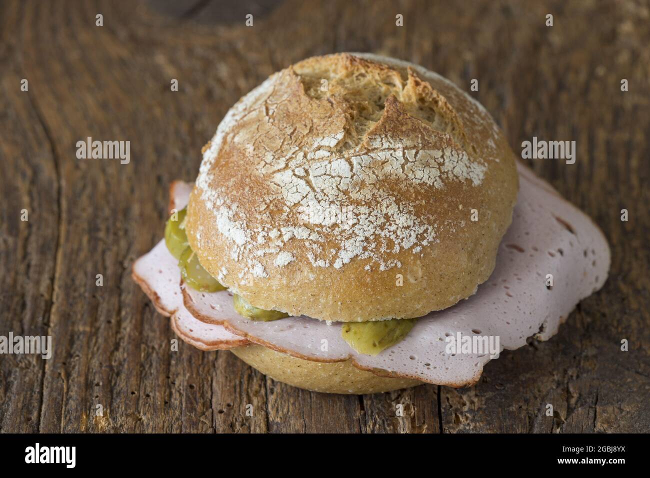 Bavarian meat loaf leberkase hi-res stock photography and images - Alamy