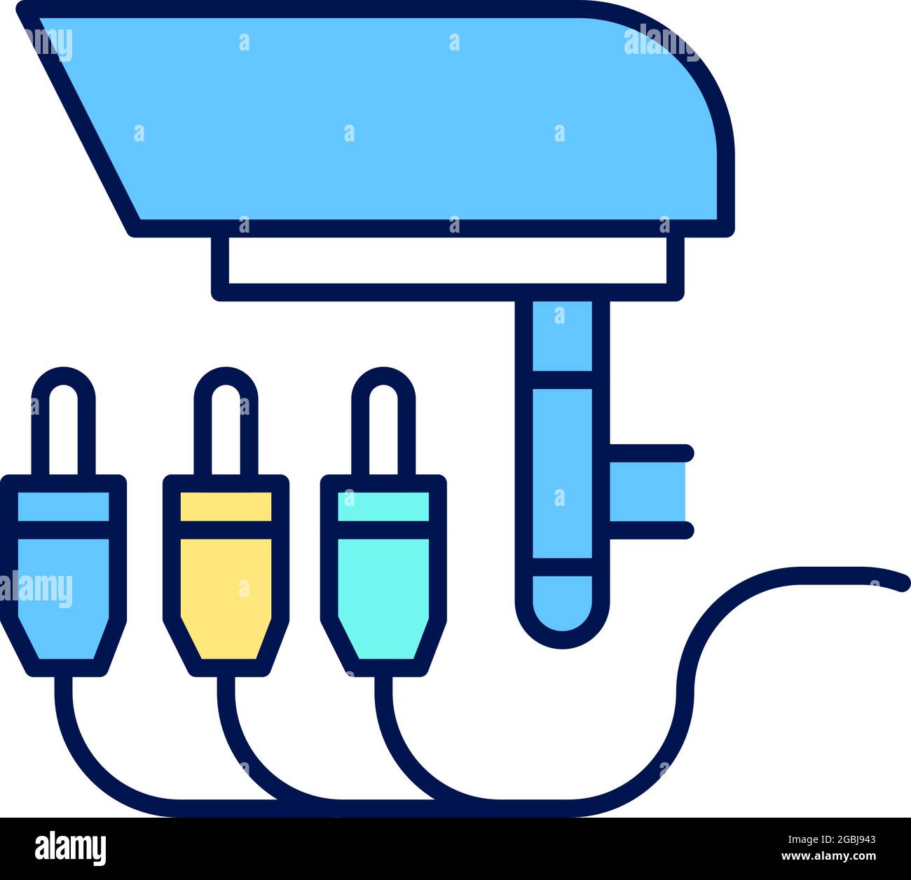 CCTV connection RGB color icon Stock Vector Image & Art - Alamy CCTV connection RGB color icon Stock Vector Image & Art - Alamy