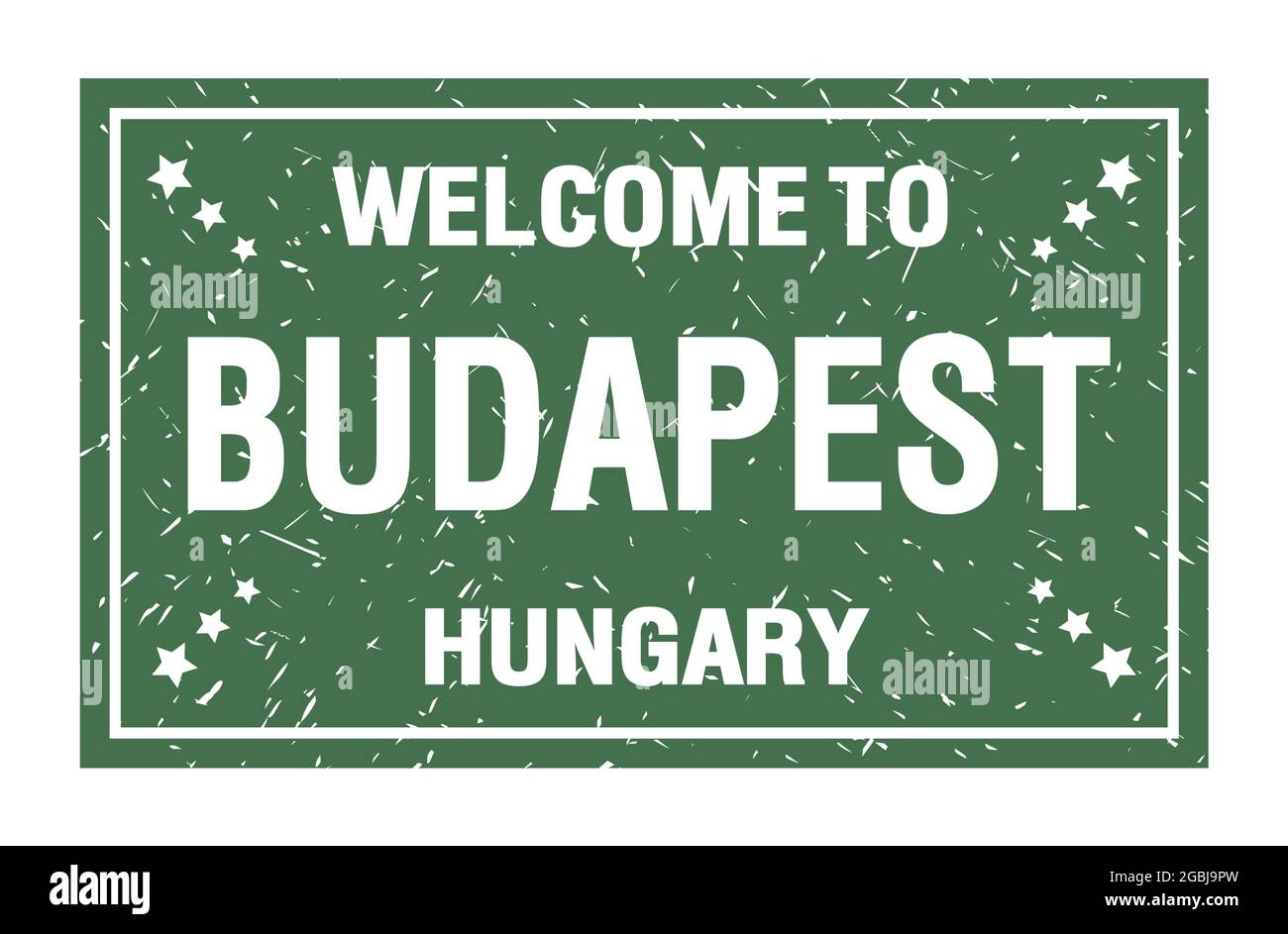 Welcome budapest stamp hi-res stock photography and images - Alamy