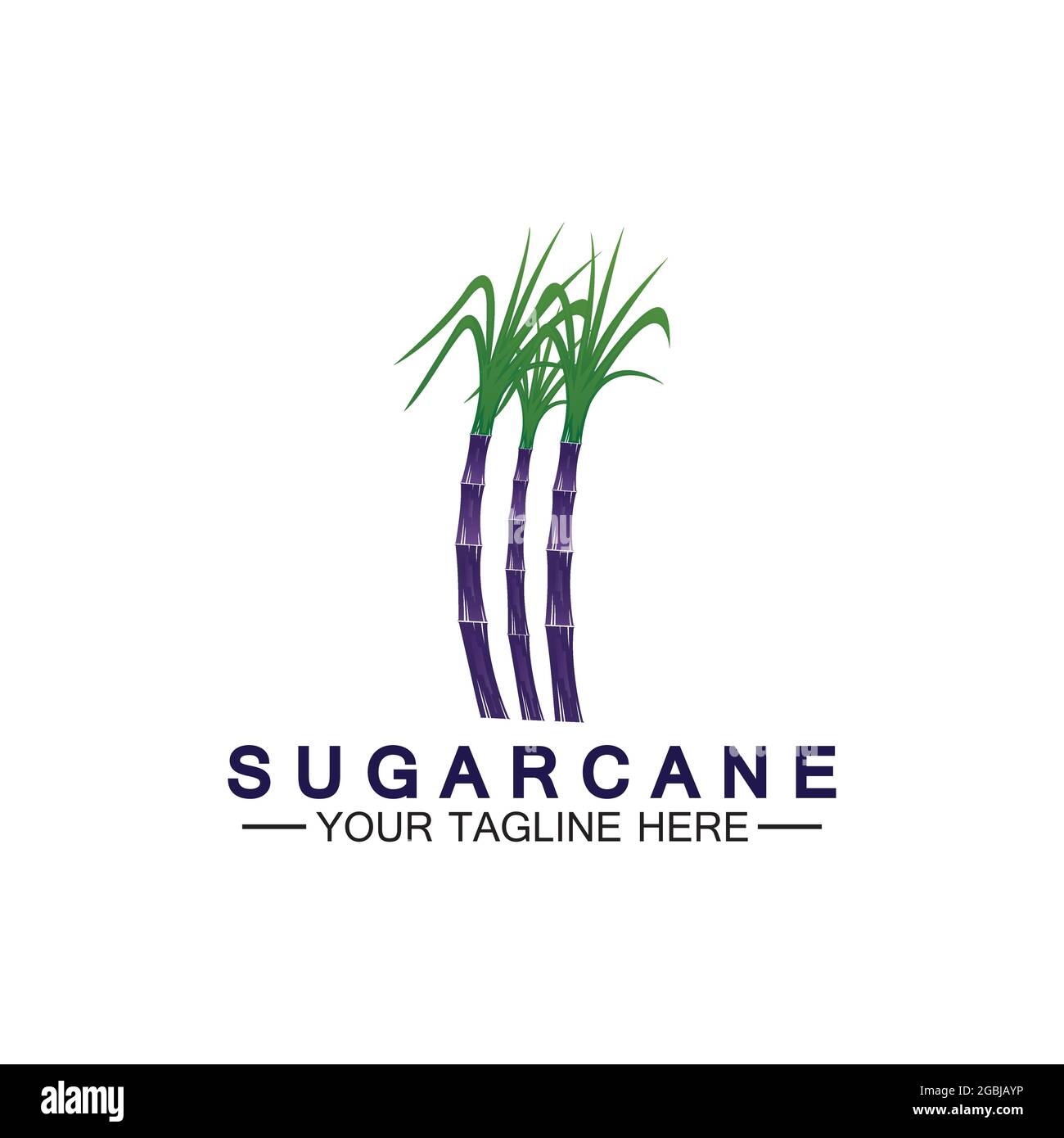 Sugar cane logo icon symbol vector illustration design template Stock ...
