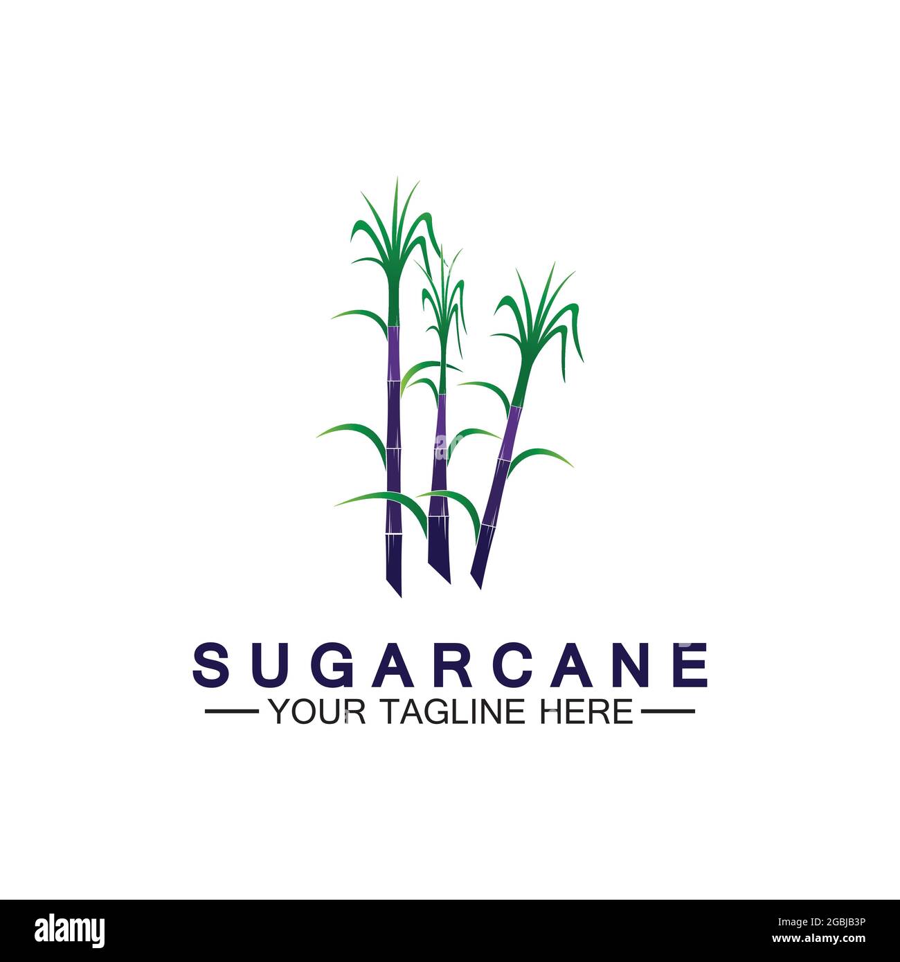Sugar cane logo icon symbol vector illustration design template Stock ...
