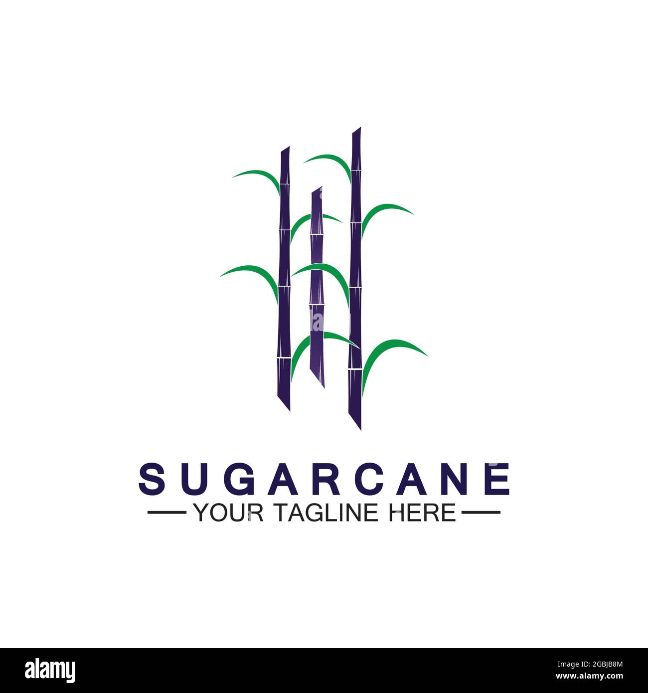 Sugar cane logo icon symbol vector illustration design template Stock ...