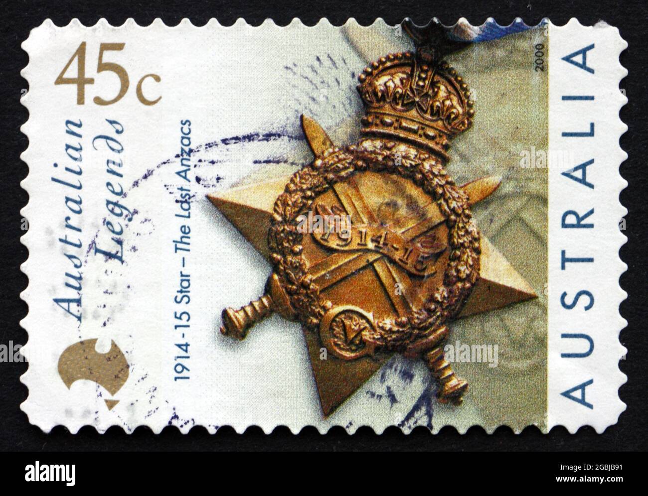 AUSTRALIA - CIRCA 2000: a stamp printed in the Australia shows Star ...