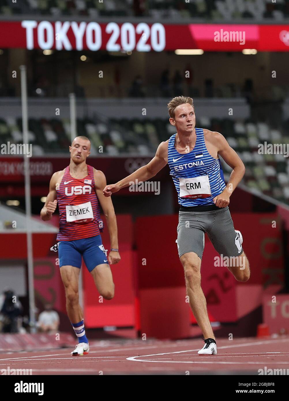 Tokyo, Japan. 4th Aug, 2021. Johannes ERM (R) of Estonia and Zachery ...