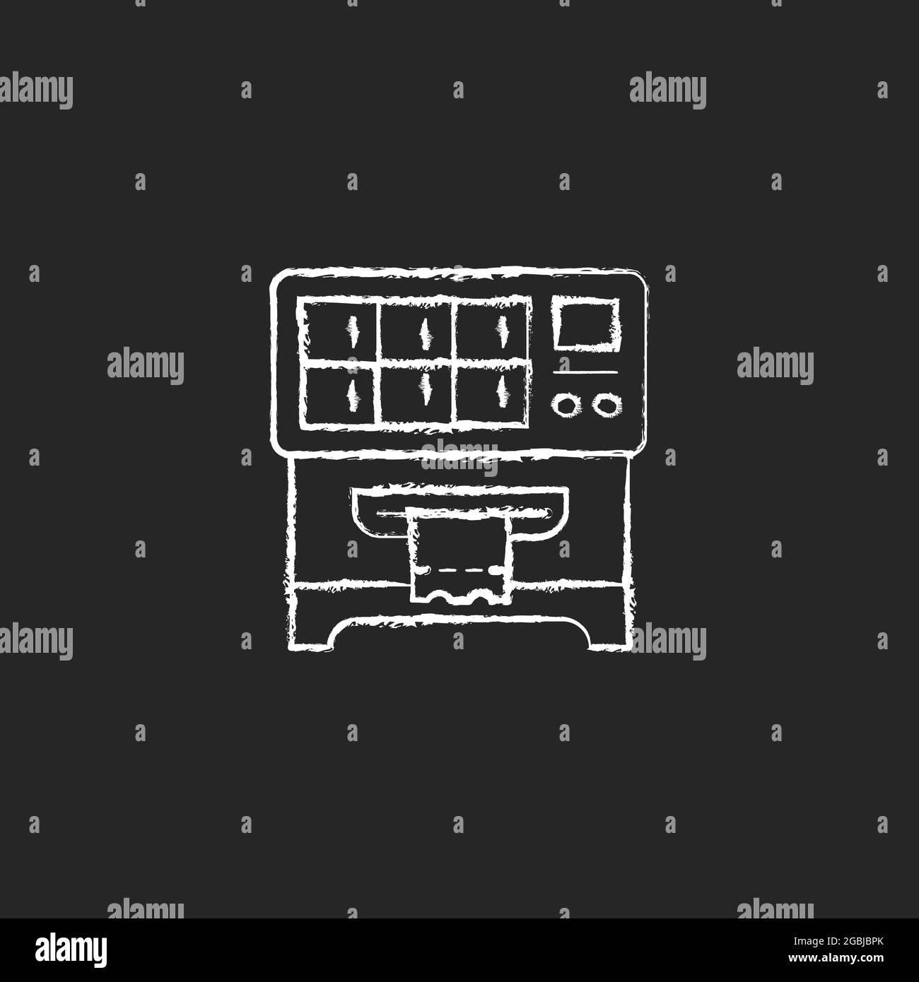 Drawing numbers machine Black and White Stock Photos & Images - Alamy