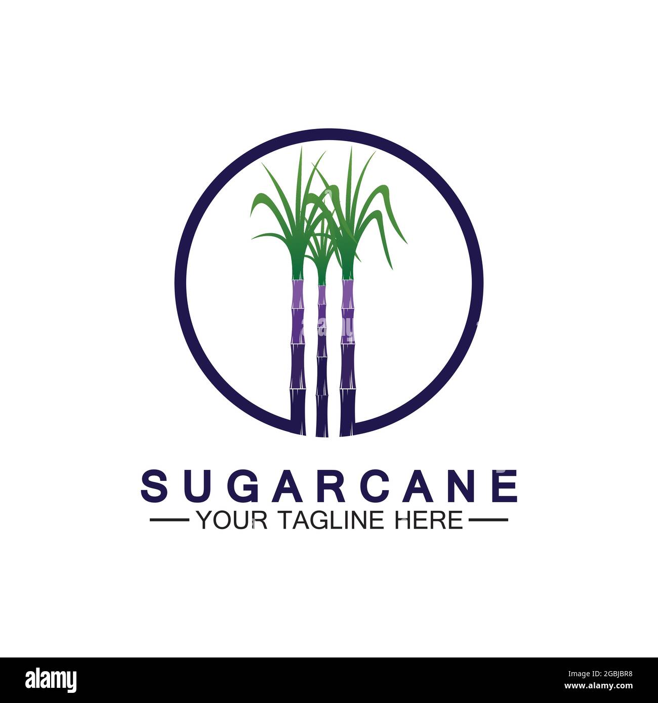 Sugar cane logo icon symbol vector illustration design template Stock ...