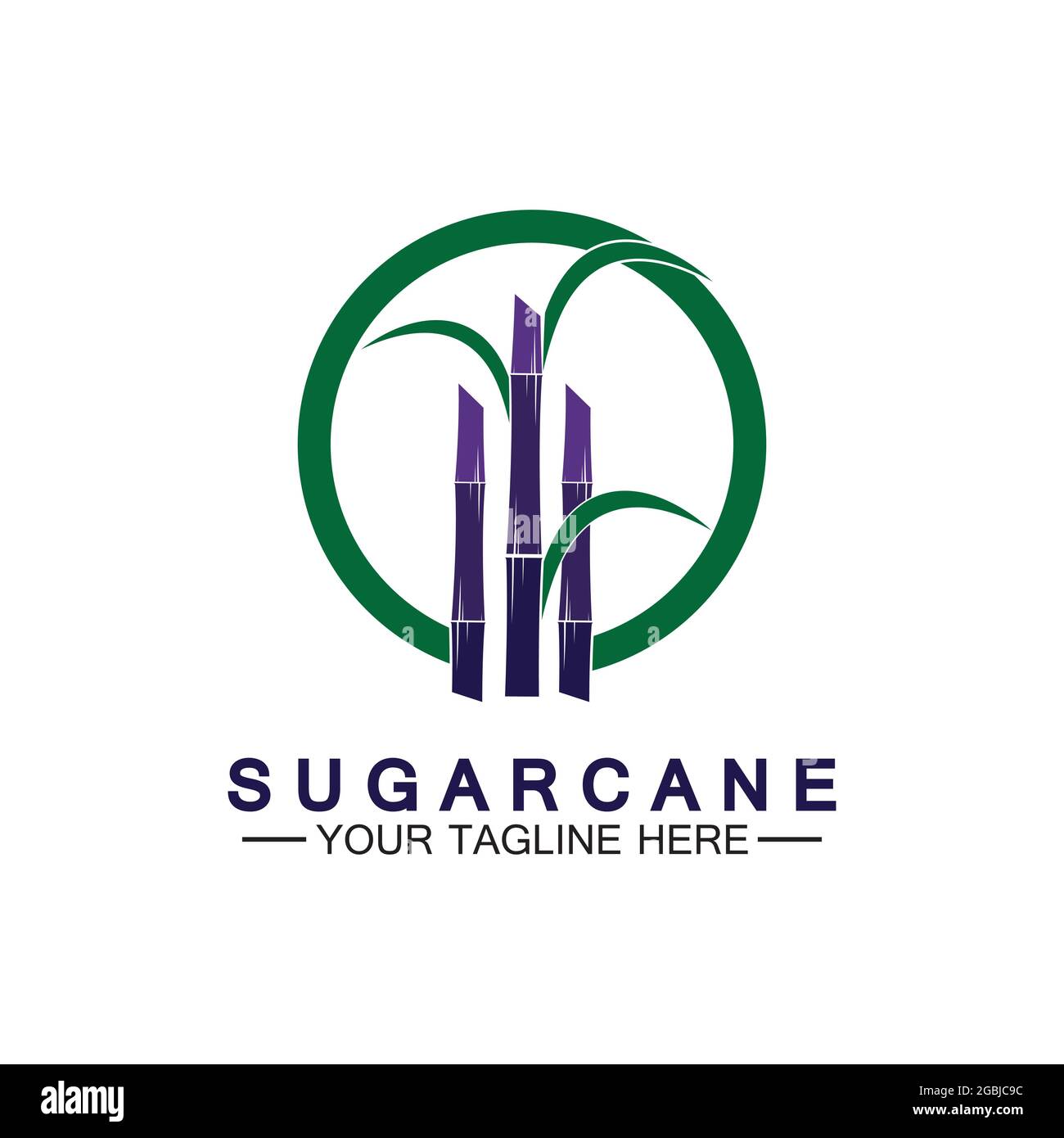 Sugar cane logo icon symbol vector illustration design template Stock ...