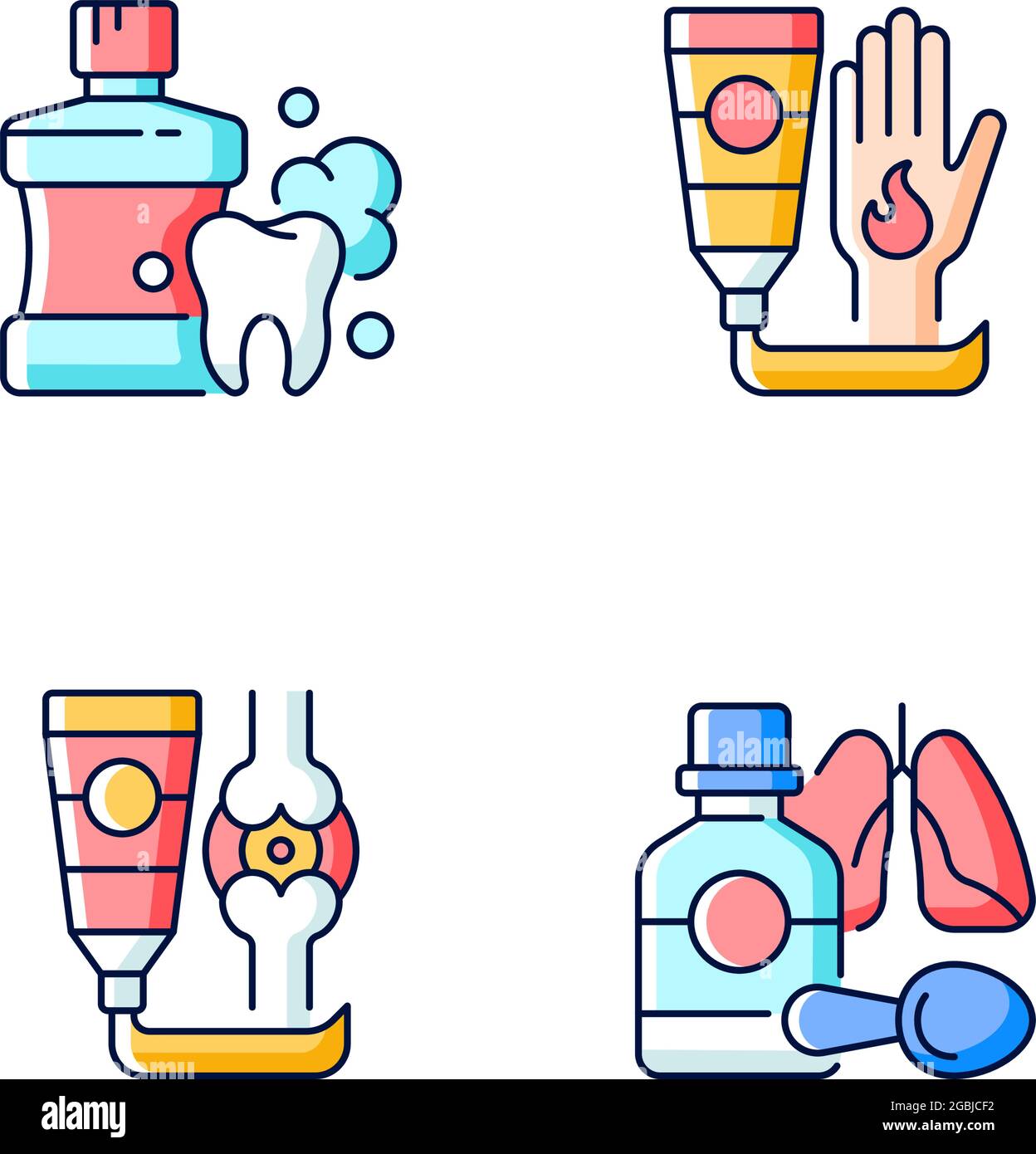 Syrup options Stock Vector Images - Alamy