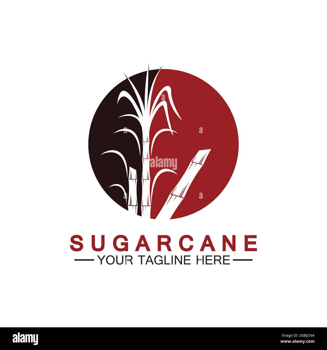 Sugar cane logo icon symbol vector illustration design template Stock ...
