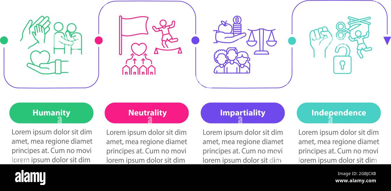 Humanitarian aid vector infographic template Stock Vector Image & Art ...