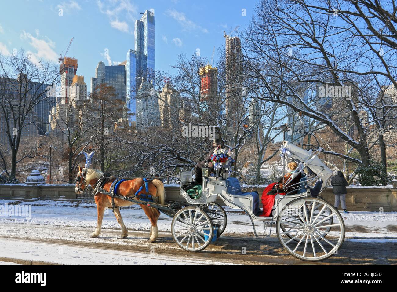 New york city central park carriages hi-res stock photography and ...