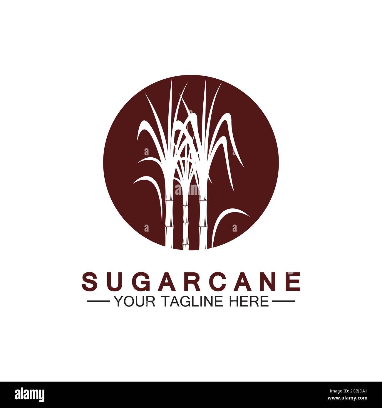 Sugar cane logo icon symbol vector illustration design template Stock ...