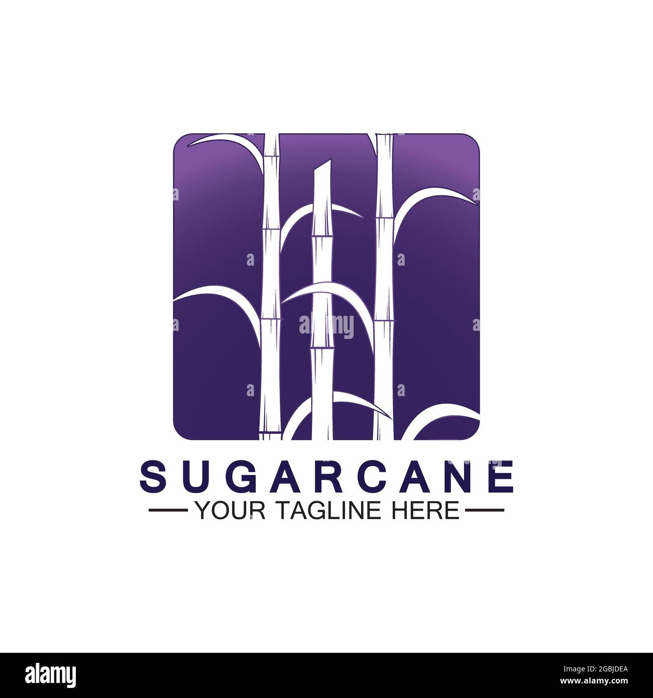 Sugar cane logo icon symbol vector illustration design template Stock ...