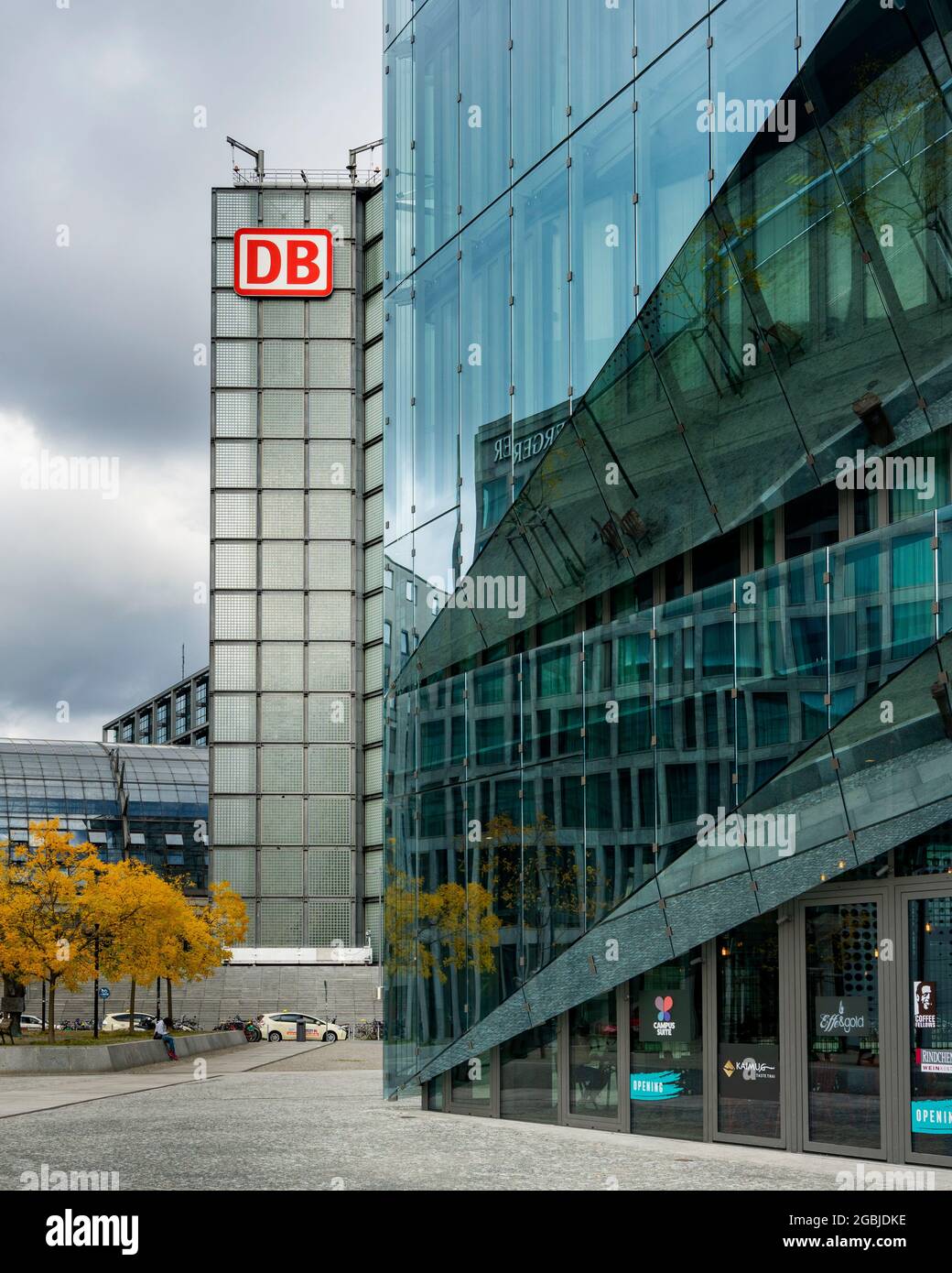 The Innovative Office Building The Cube At Berlin Central Station Stock ...