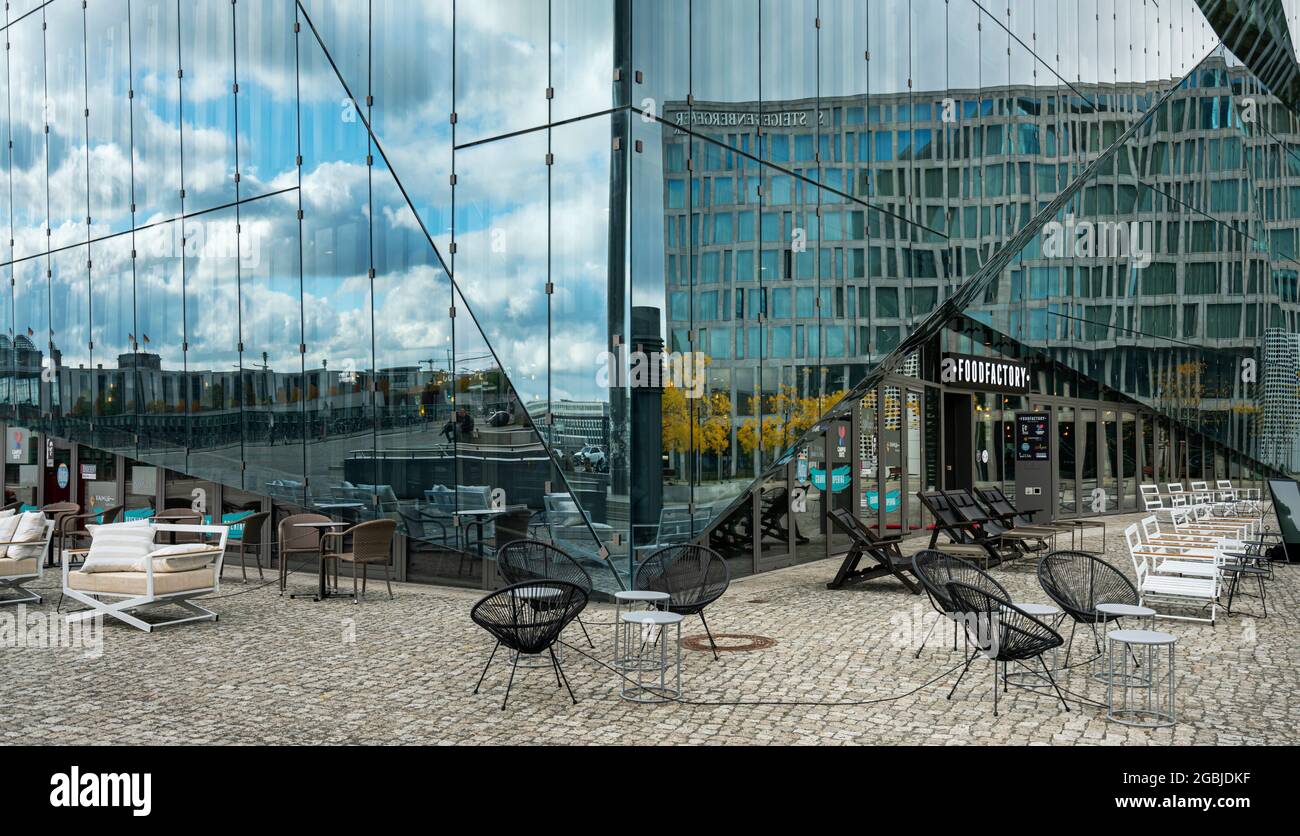 The Innovative Office Building The Cube At Berlin Central Station Stock ...