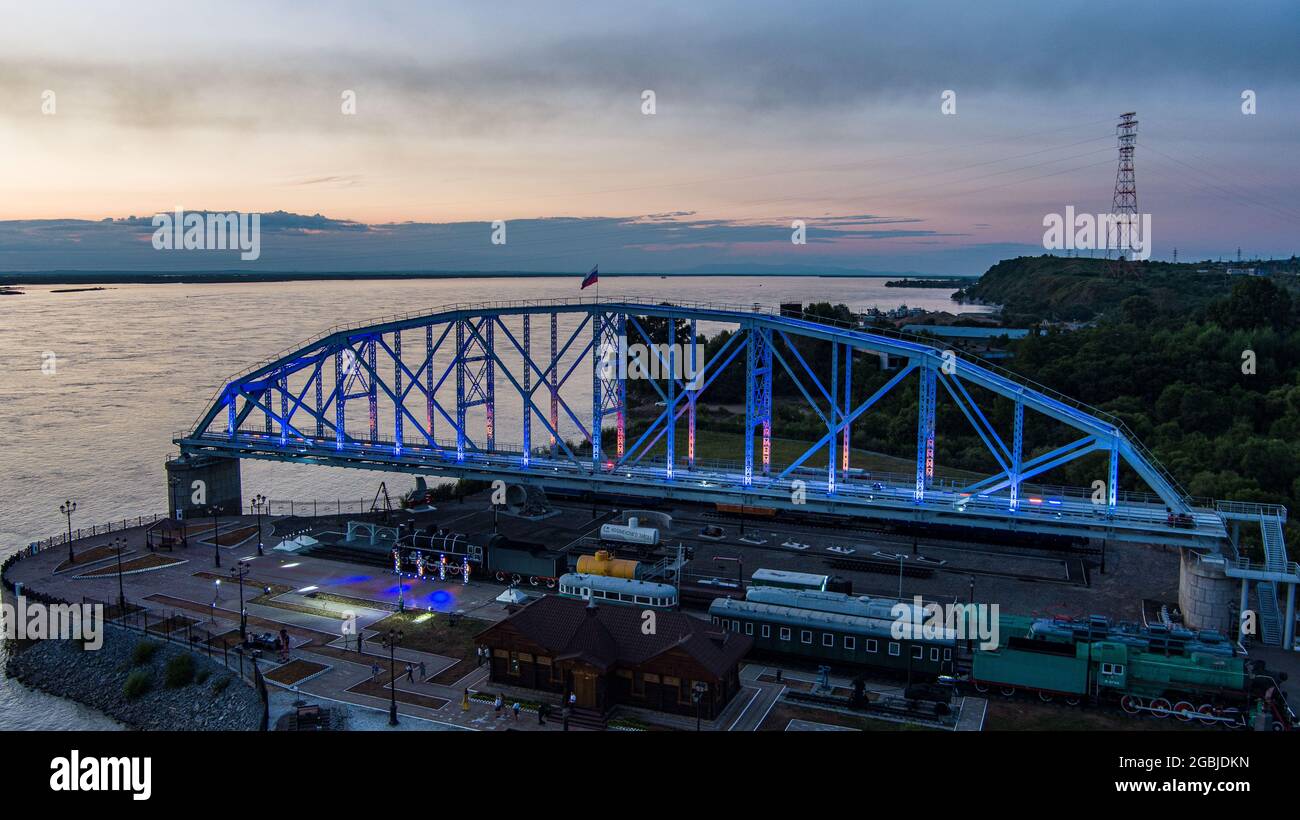 Amur river bridge hi-res stock photography and images - Alamy