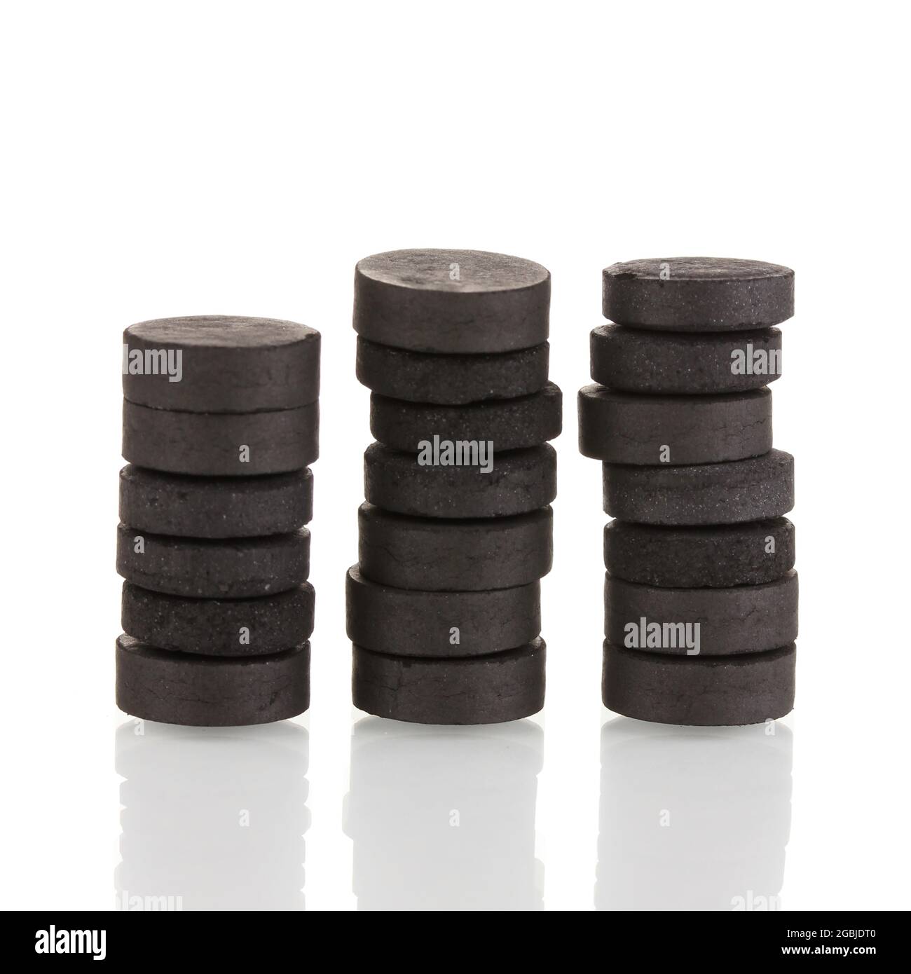 activated carbon in tablets isolated on white Stock Photo - Alamy