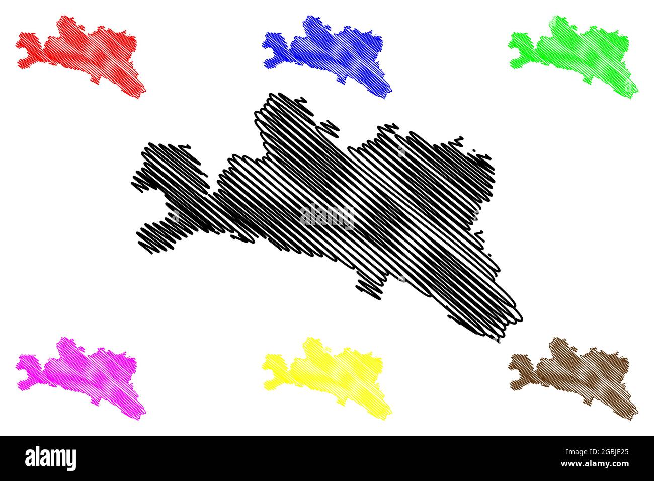 Metropolitan City of Genoa (Italy, Italian Republic, Liguria region ...