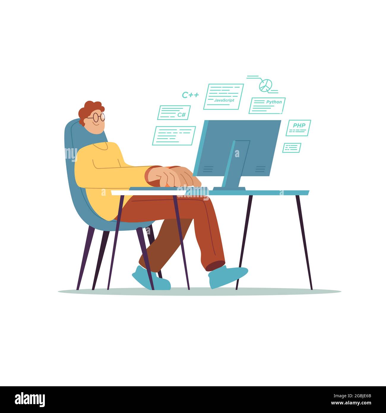 Young computer hacker Cut Out Stock Images & Pictures - Alamy