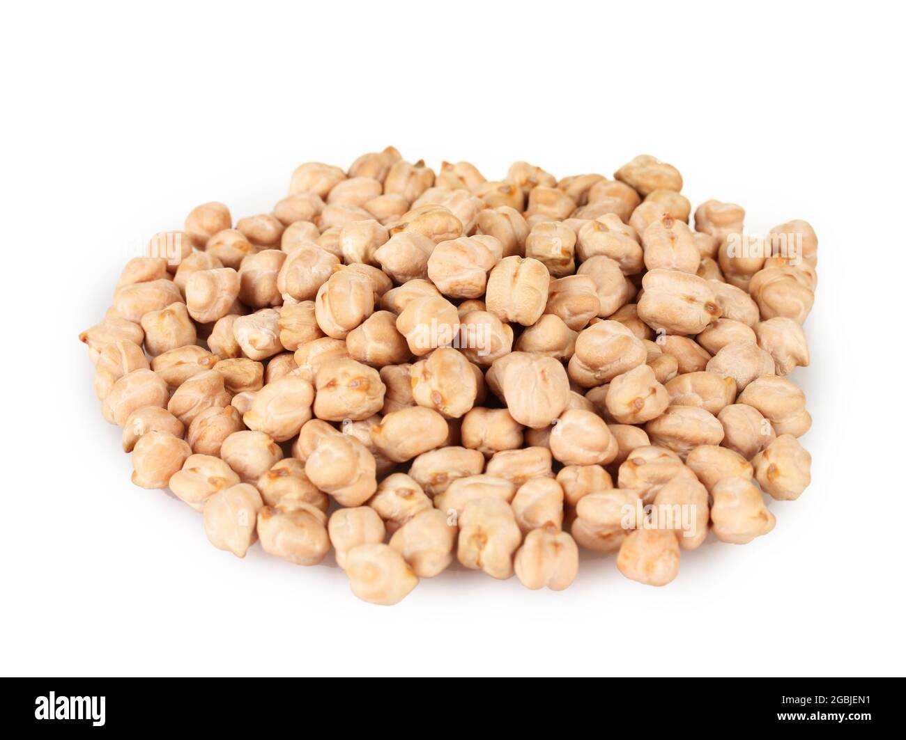 White chickpeas isolated on white Stock Photo - Alamy