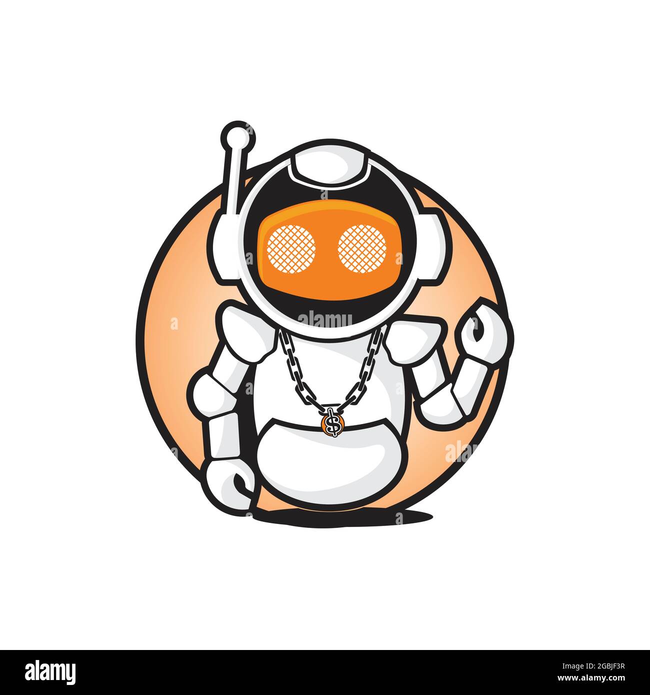 Cute robot mascot set Cut Out Stock Images & Pictures - Alamy