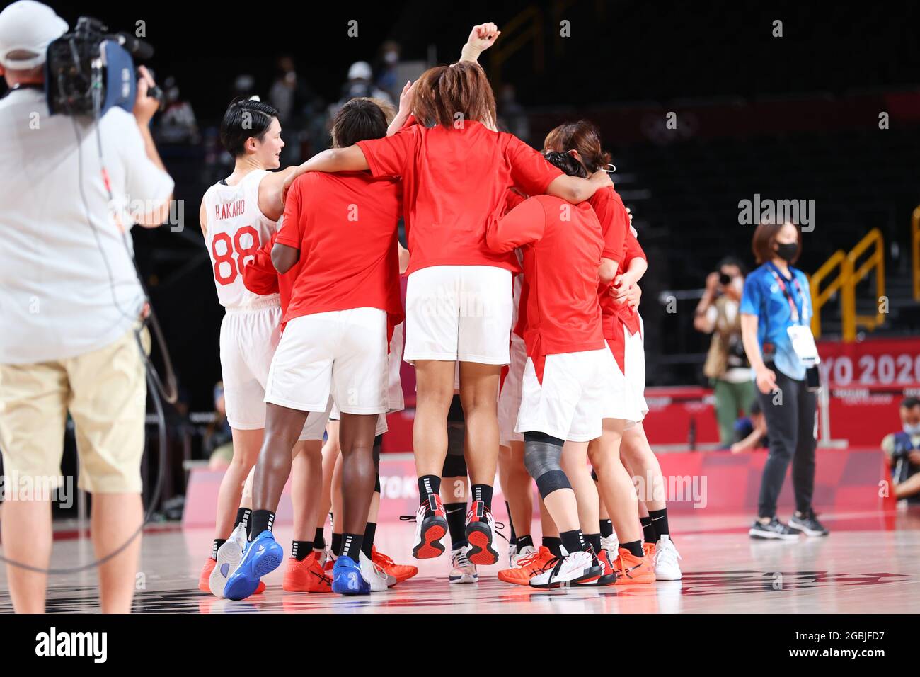 Saitama, Japan. 4th Aug, 2021. Japan women's team group (JPN ...