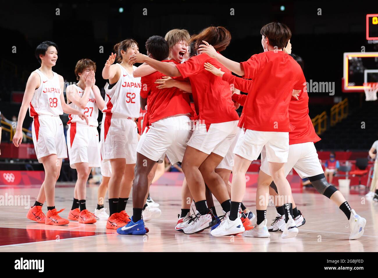 Saitama, Japan. 4th Aug, 2021. Japan women's team group (JPN ...