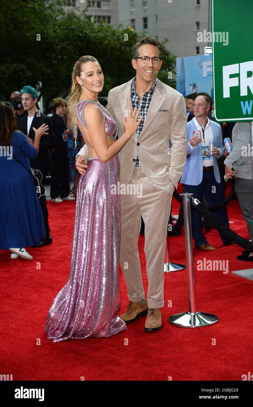 New York, NY, USA. 4th Aug, 2021. Blake Lively, Ryan Reynolds at ...
