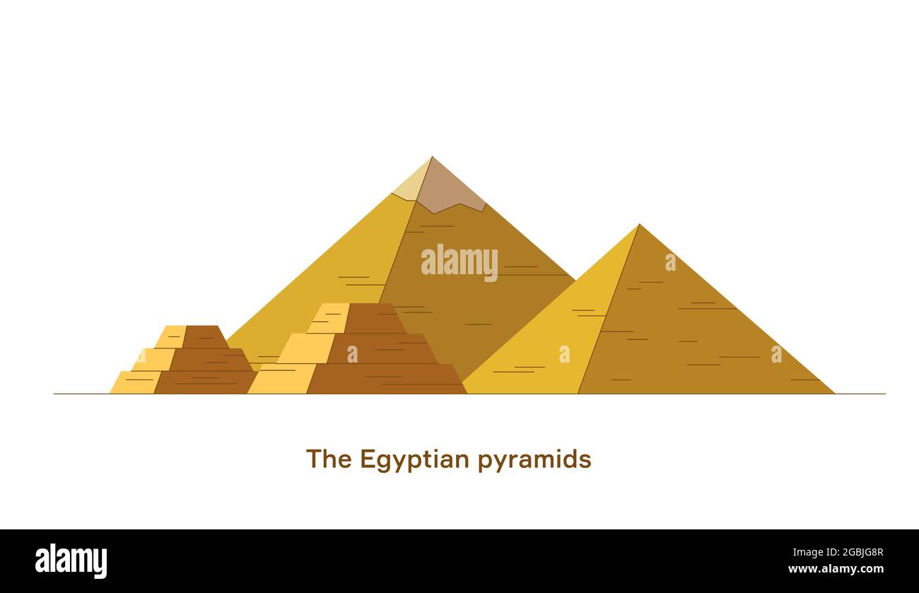 Egyptian Pyramids. Vector minimal illustration Stock Vector Image & Art ...
