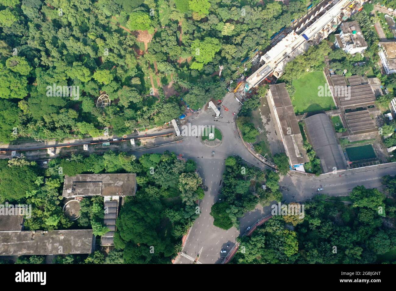 Dhaka, Bangladesh - August 04, 2021: The Bird's-eye view of Dhaka ...