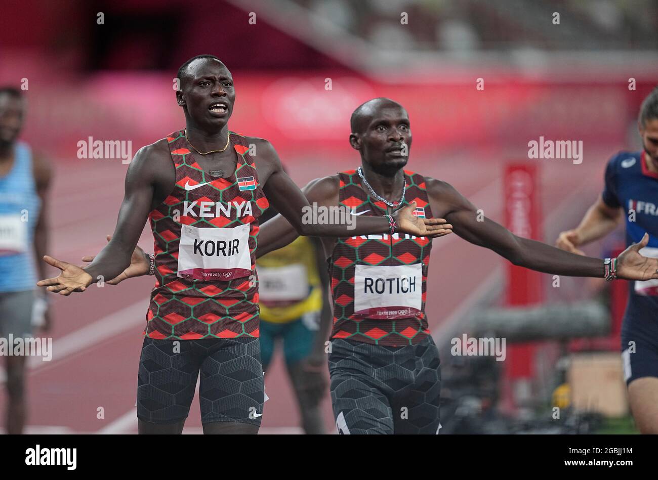 Tokyo, Japan, August 4, 2021: Emmanuel Kipkurui Korir wins gold in ...