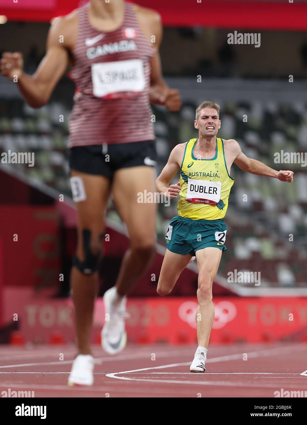 Tokyo, Japan. 4th Aug, 2021. Cedric Dubler (R) of Australia competes ...