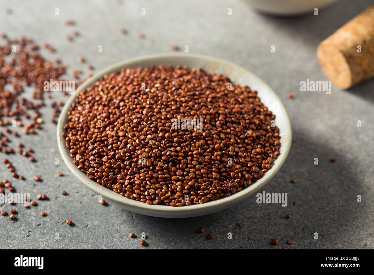 Raw Dry Organic Red Quinoa in a Bowl Stock Photo - Alamy
