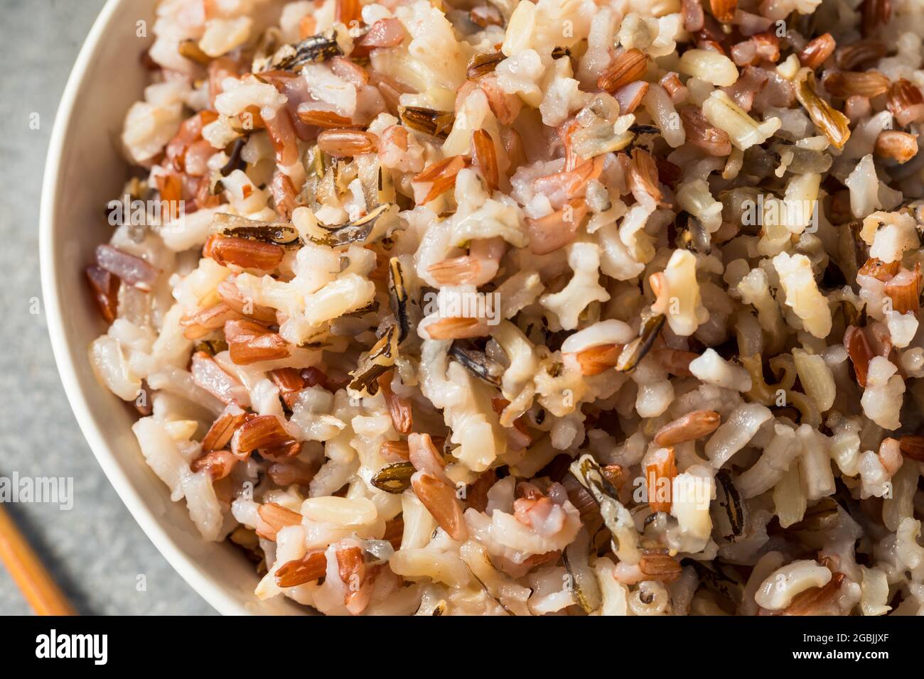 Healthy Homemade Cooked Wild Rice Ready to Eat Stock Photo - Alamy
