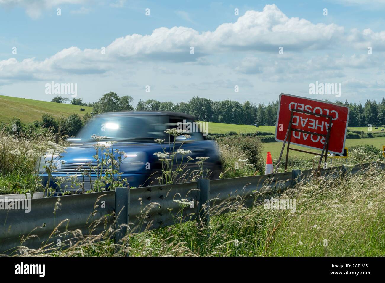 Car passing very close hi-res stock photography and images - Alamy
