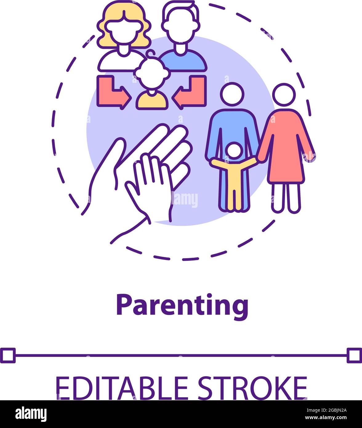 Parenting concept icon Stock Vector Image & Art - Alamy
