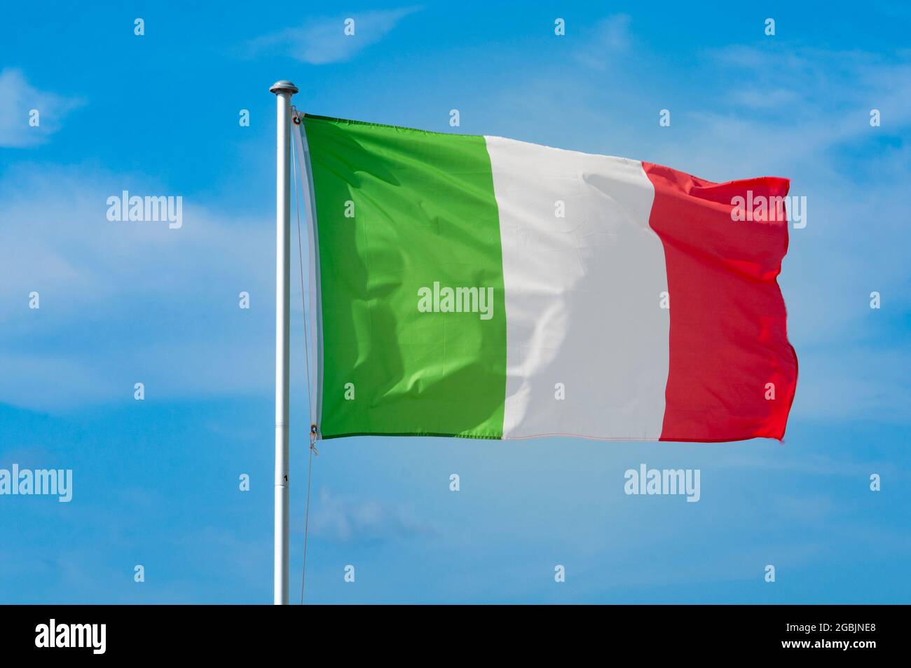 Italian flag waving hi-res stock photography and images - Alamy