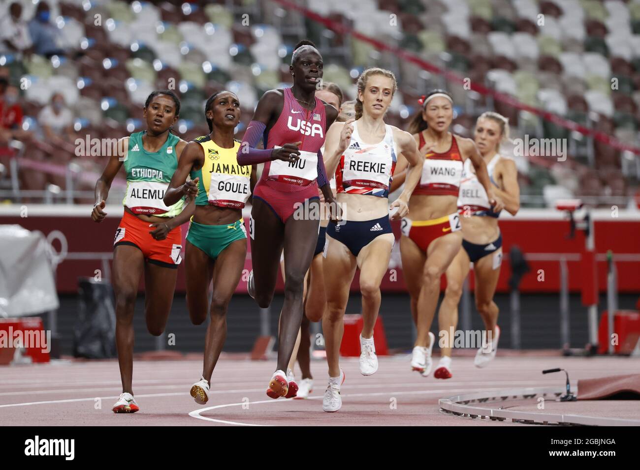 Izu, Japan, 04/08/2021, MU Athing (USA) Gold Medal during the Olympic ...