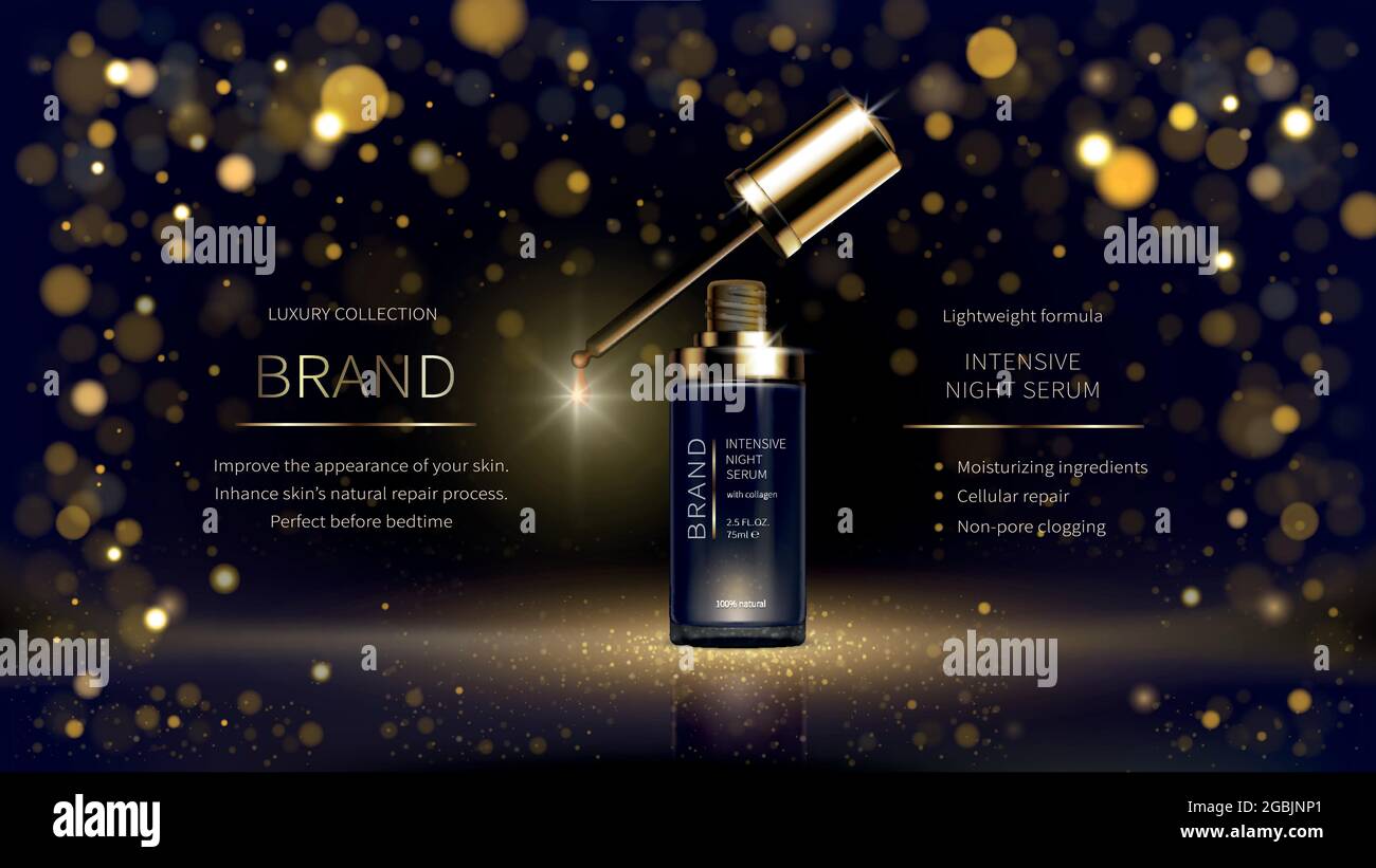 Beauty skincare serum on Stock Vector Images - Alamy