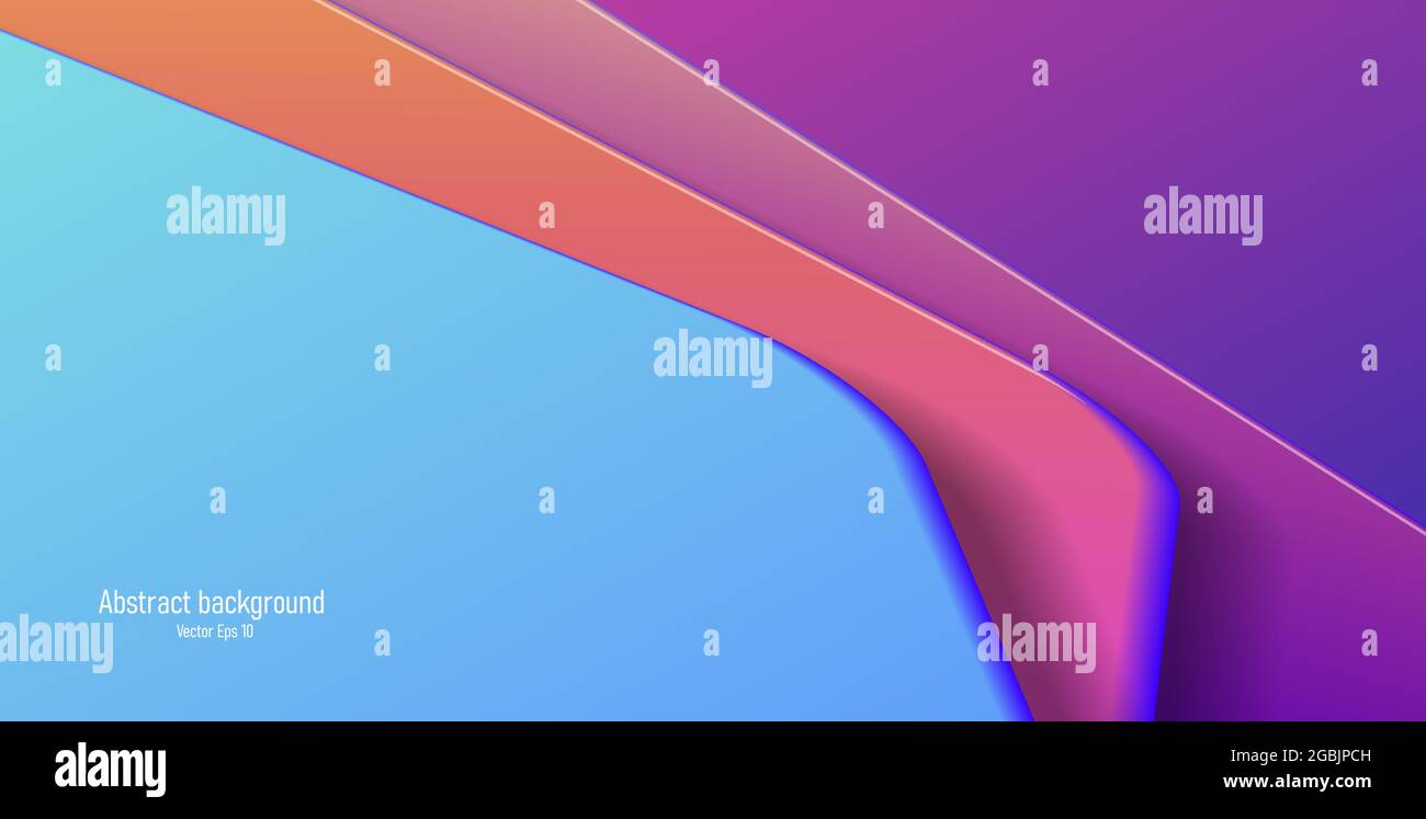 Abstract 3d background with volume plates or slubs on top of each other ...