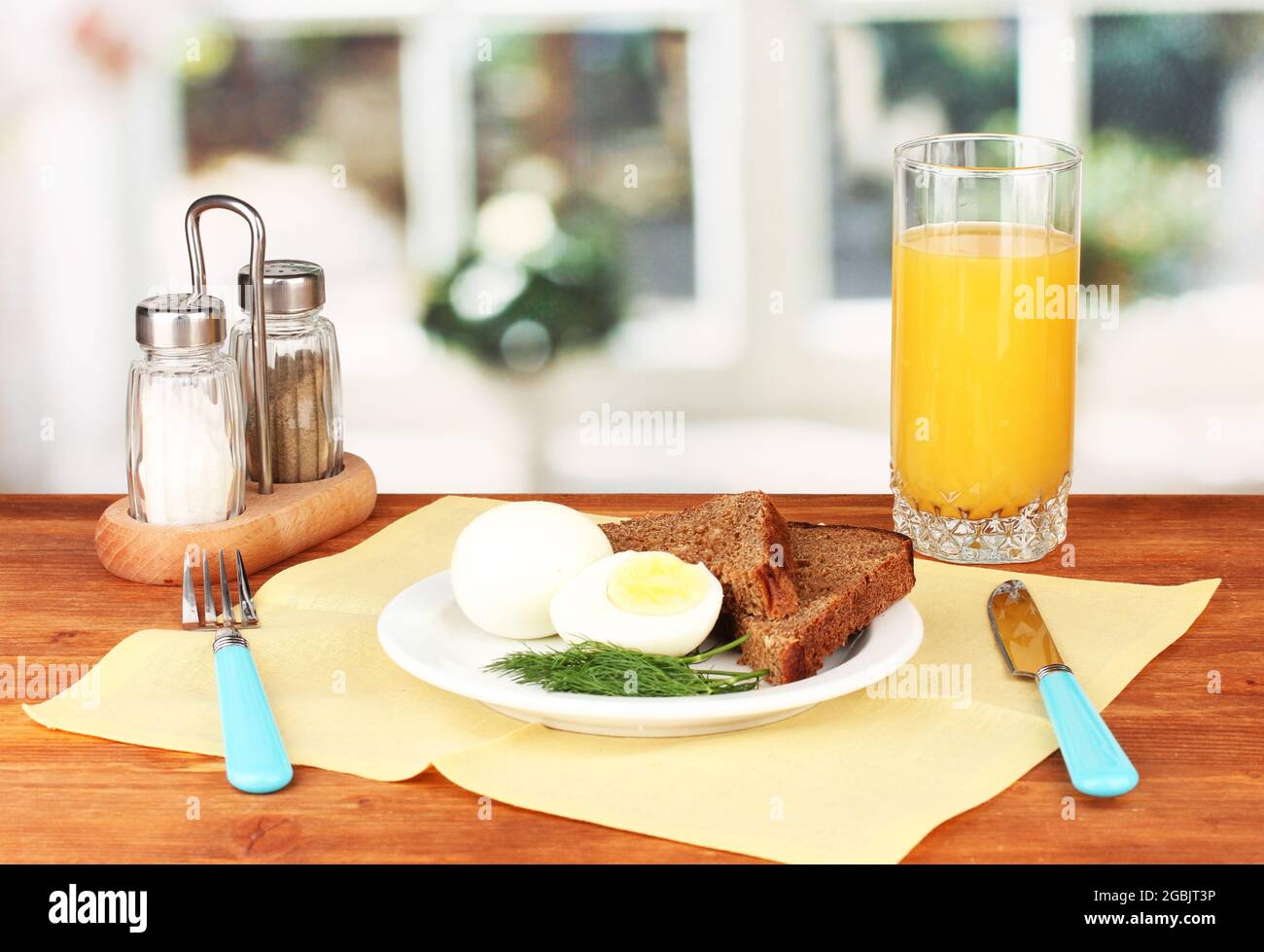 Breakfast in cafe Stock Photo - Alamy